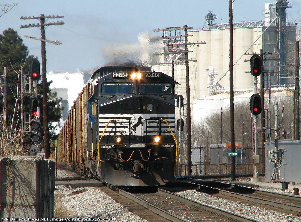 NS 276 runs the chute